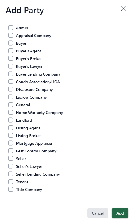 Create a checklist (Transact)