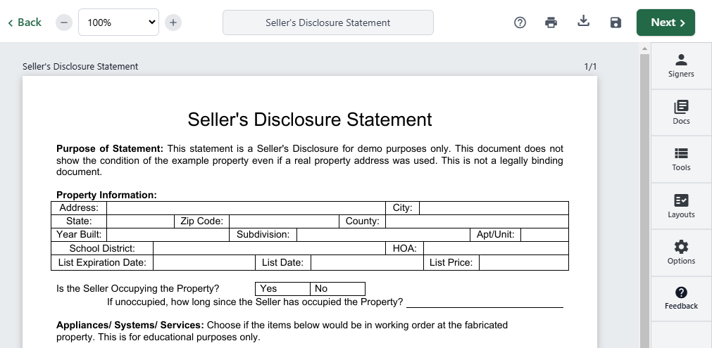 Create a signing layout (Authentisign for Transact)