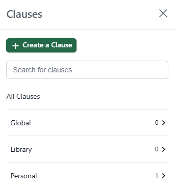 Create a custom clause for your forms (Transact)