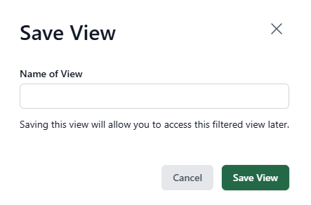 Create a new view for your transactions list (Transact)