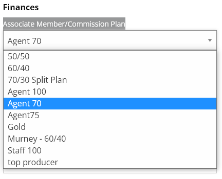 Assign an associate member or commission plan (Workspace)
