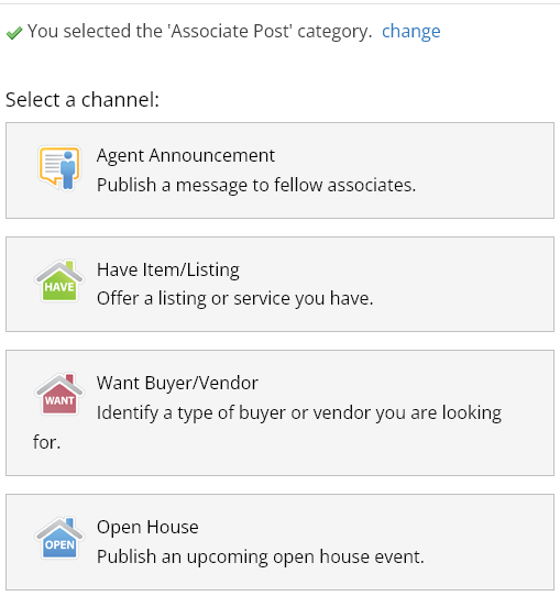 Create an associate post (Workspace)