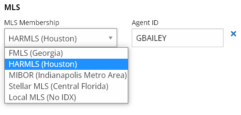 Associate account details defined (Workspace)