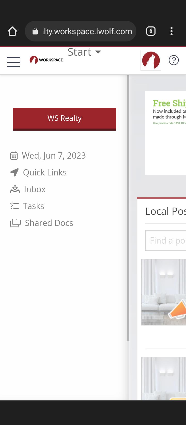Switch office levels (Workspace)