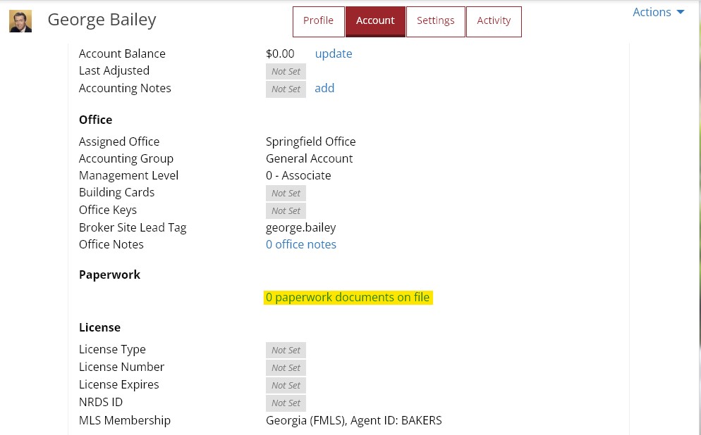 Add and manage paperwork for the office (Workspace)