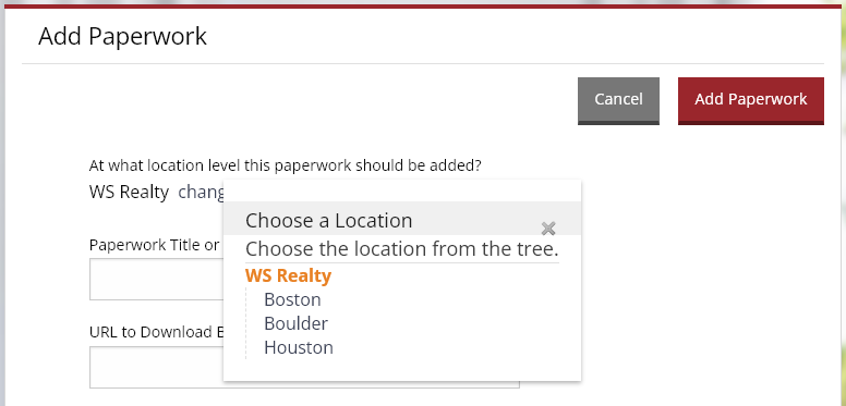 Add and manage paperwork for the office (Workspace)