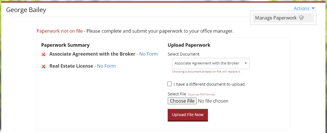 Add and manage paperwork for the office (Workspace)