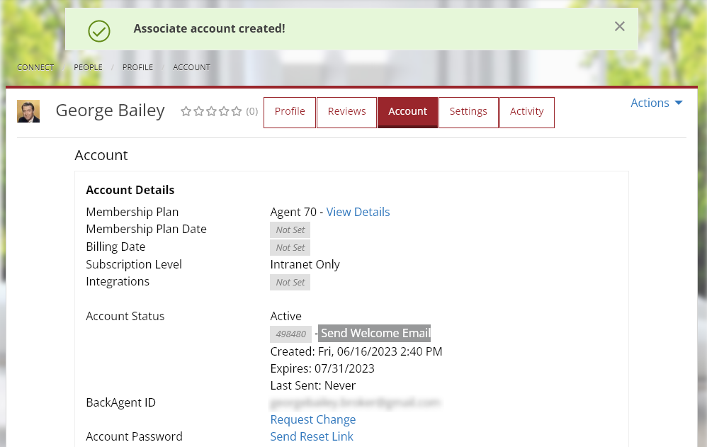 Send a Welcome email to a new associate (Workspace) Send a Welcome email to a new associate (Workspace)