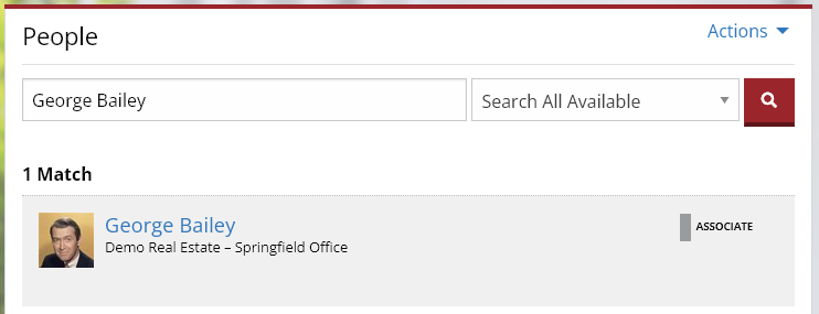 Impersonate an associate (Workspace)