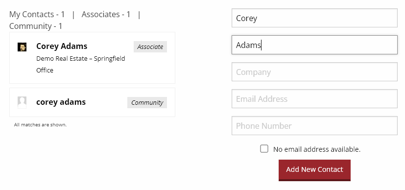 Create an in-house transaction: Different agents, same brokerage ...