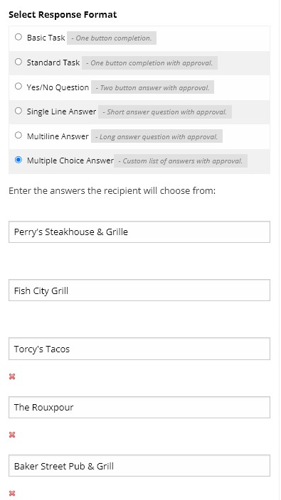 Create a poll in tasks (Workspace)