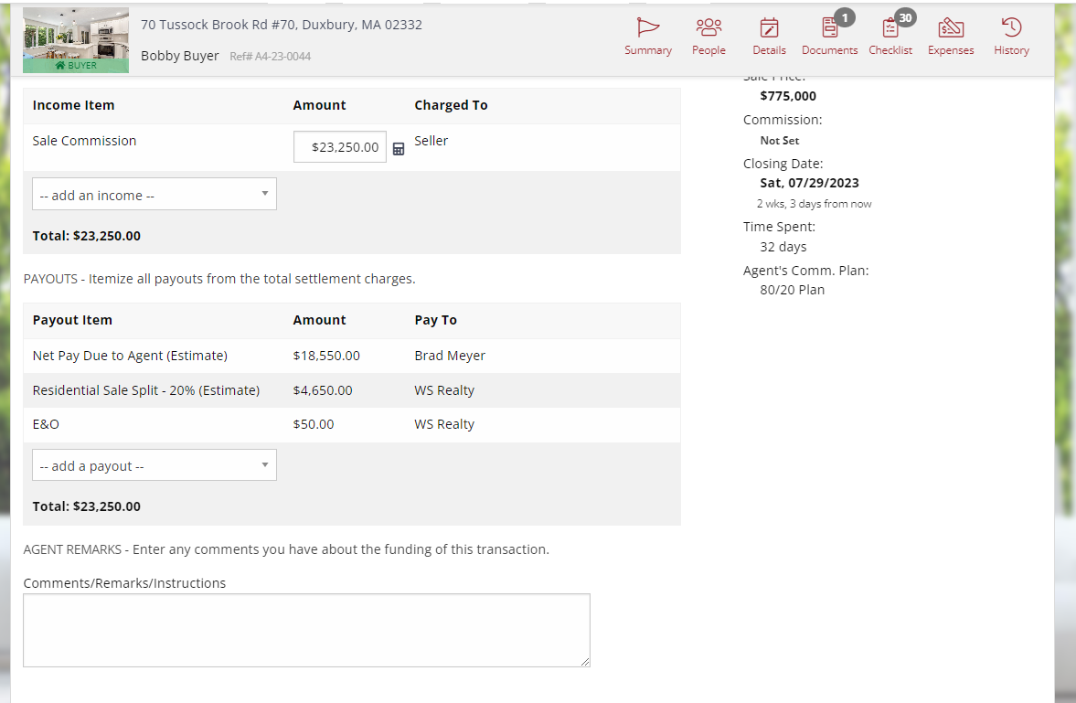 Submit a transaction for review and approval (Workspace)