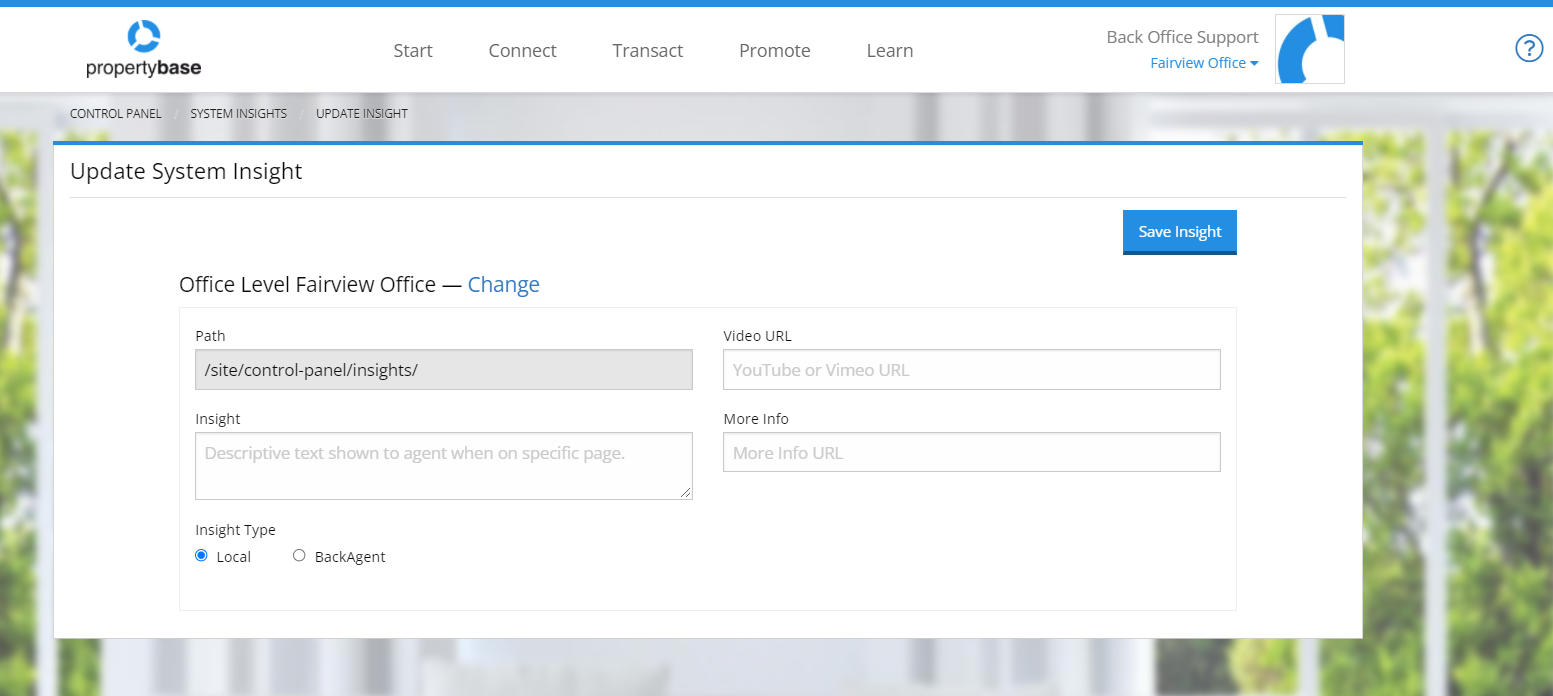 System insights: Add a training video (Workspace)