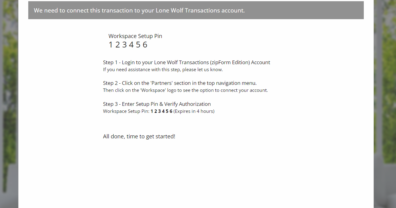 Connect your Workspace and Transactions (zipForm Edition) accounts ...