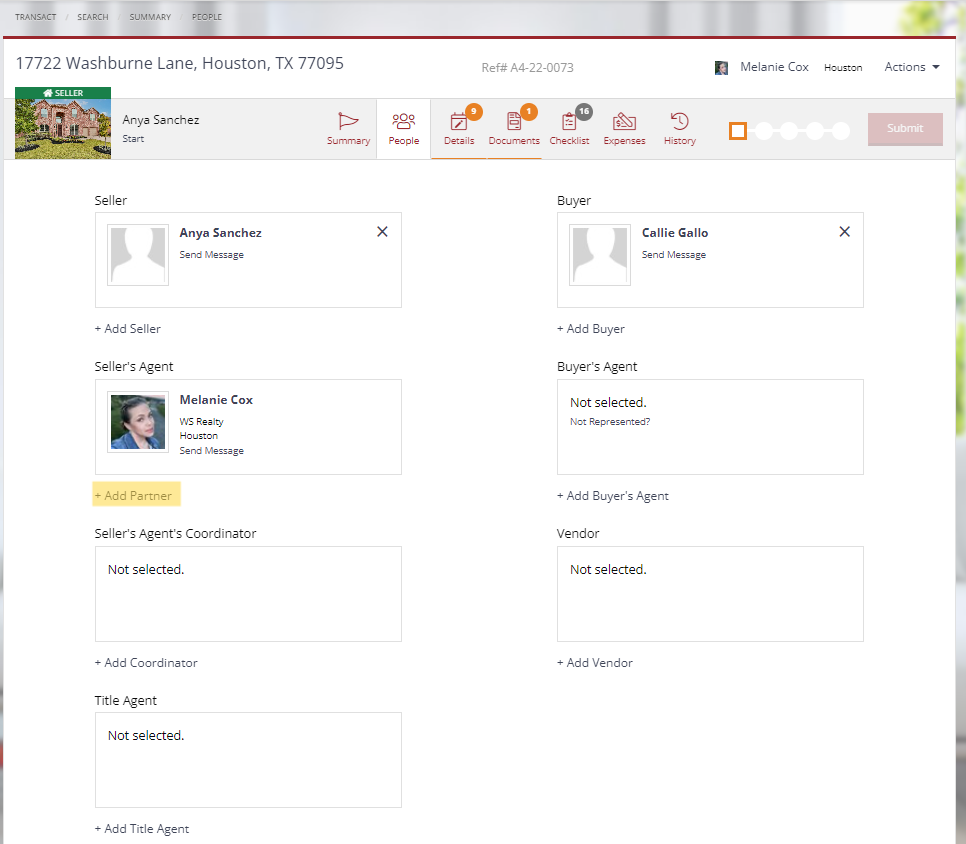 Add a partner (Workspace)