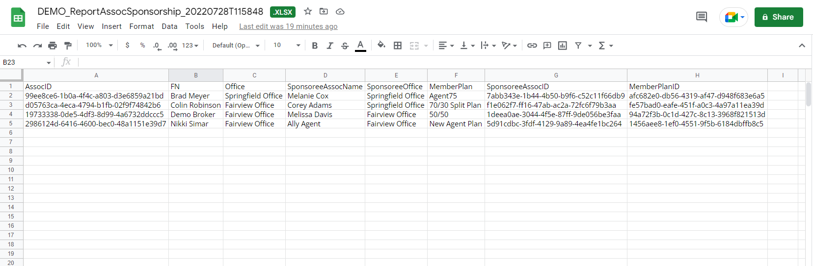 Recruitment and Sponsorship reports (Workspace)