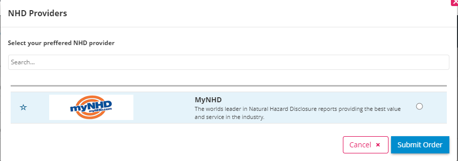 Use MyNHD to request a natural hazard disclosure report (zipForm Edition)