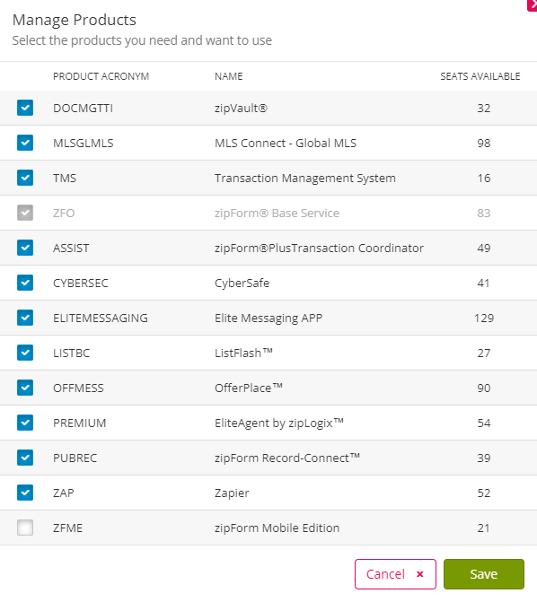 Update your forms and products settings (zipForm Edition)