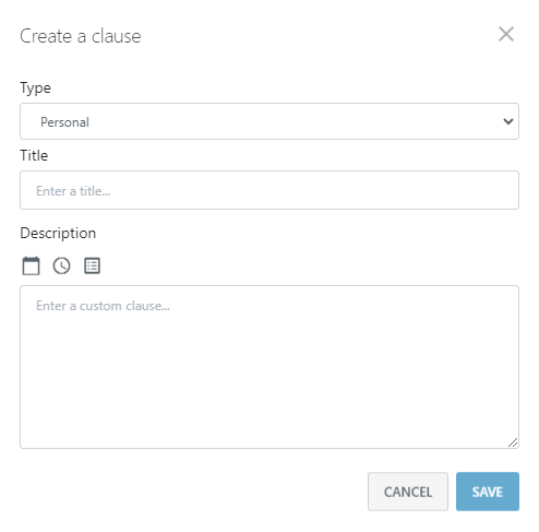 Create a custom clause for your forms (zipForm Edition)