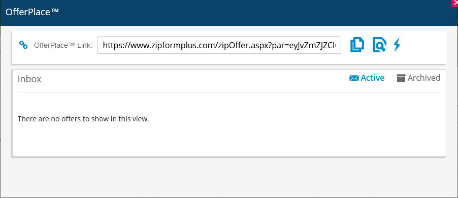 Create and share an offer form for a transaction (zipForm Edition)